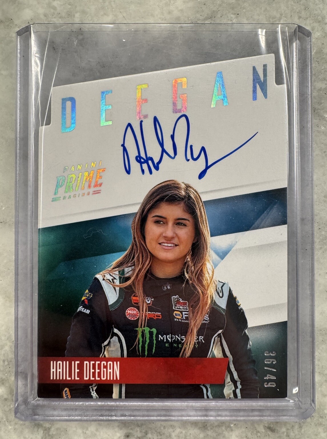2019 Panini Prime Names Die-Cut Signatures HAILIE DEEGAN AUTO ROOKIE RC ...