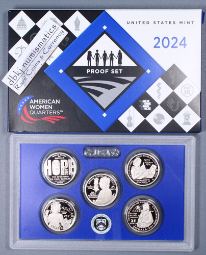 2024 S Clad American Women Quarters Proof Set - US Mint - 5 Coins - OGP ...
