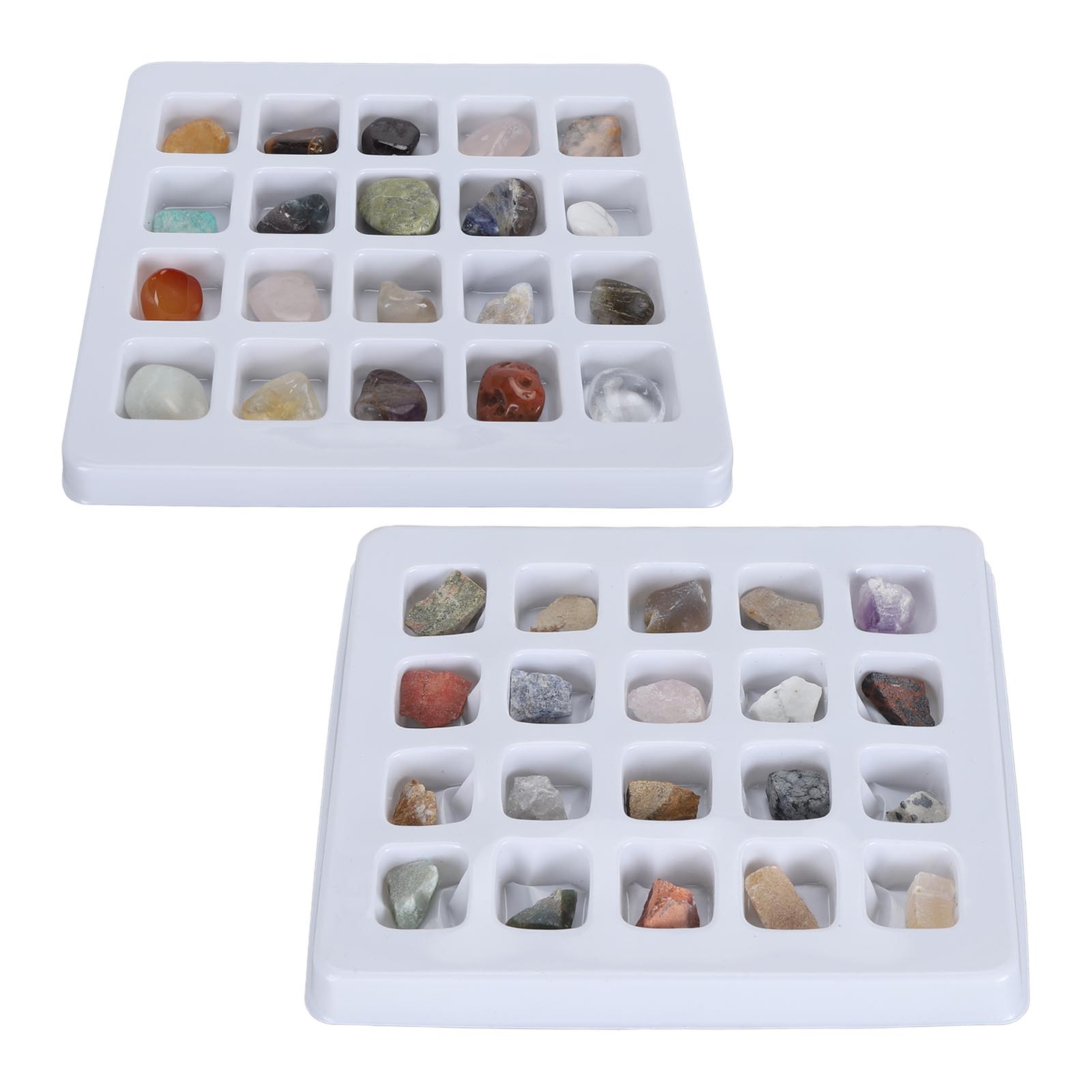 20pcs Rock Collection Kit Rock Mineral Rock Science Educational Kit For ...