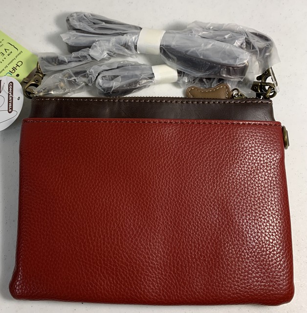 Chala German Shepherd Dog Mini Crossbody Cell Phone Purse Bag Burgundy ...