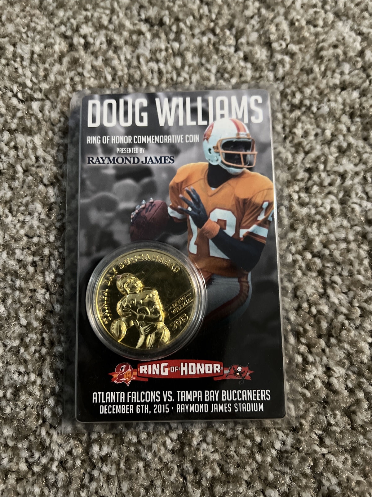 Doug Williams Tampa Bay Buccaneers Commemorative Ring of Honor Coin New ...