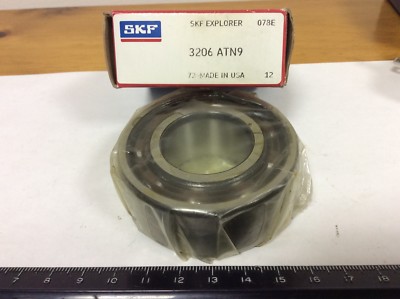 SKF 3206 ATN9 Explorer Double Row Bearing, 30mm ID, 62mm OD, .9375 ...