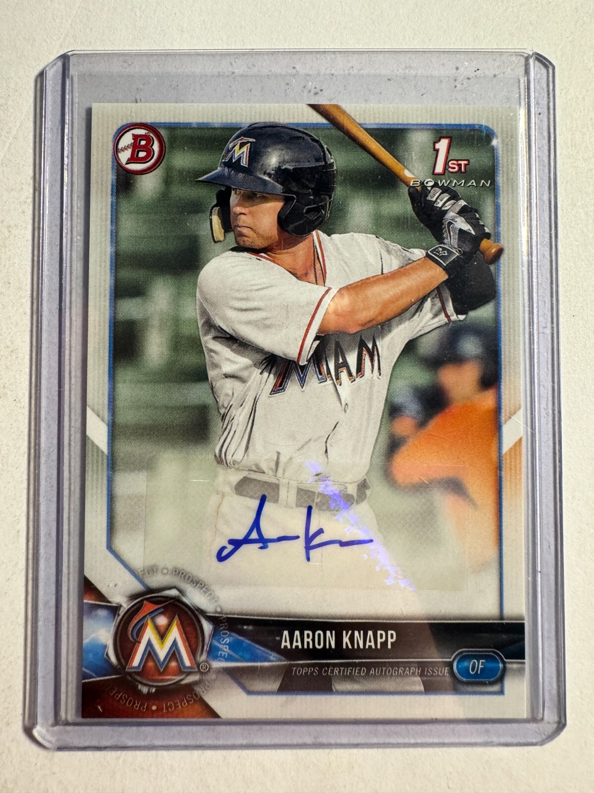 K171,026 - 2018 Bowman Prospect Autographs #PAAK Aaron Knapp Auto | eBay