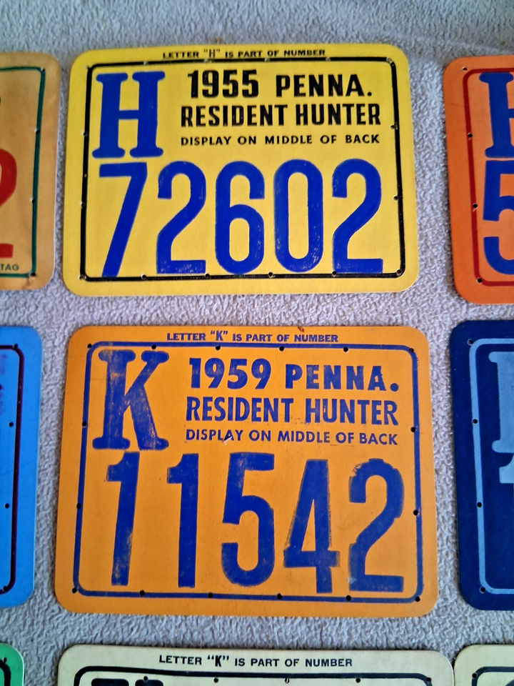 (12) Vintage Pa Hunting License - 1954-61 | eBay