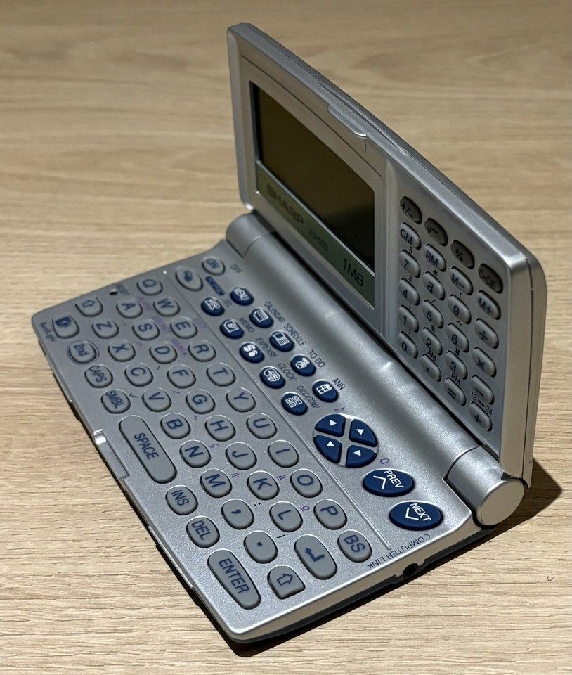 Sharp ZQ-520 Electronic Personal Organizer 1MB Tested Working Retro ...