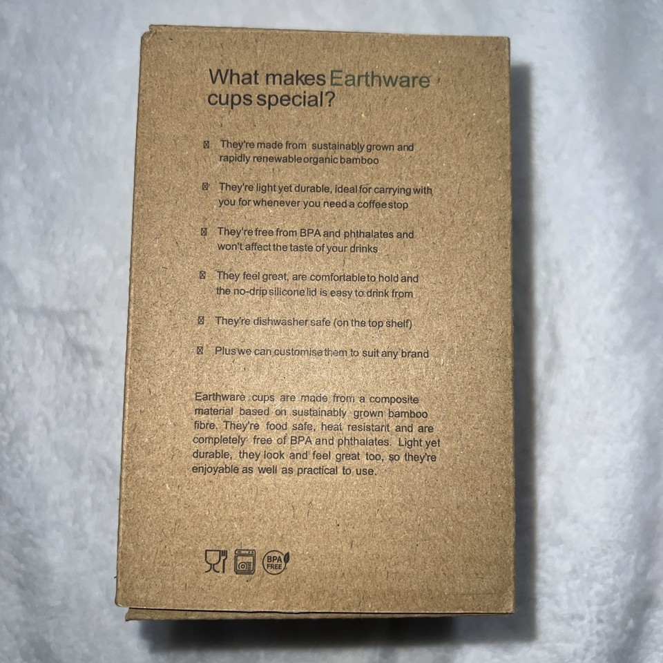 Unity Environmental University Earthware Bamboo Eco Cup Travel Mug 14 ...