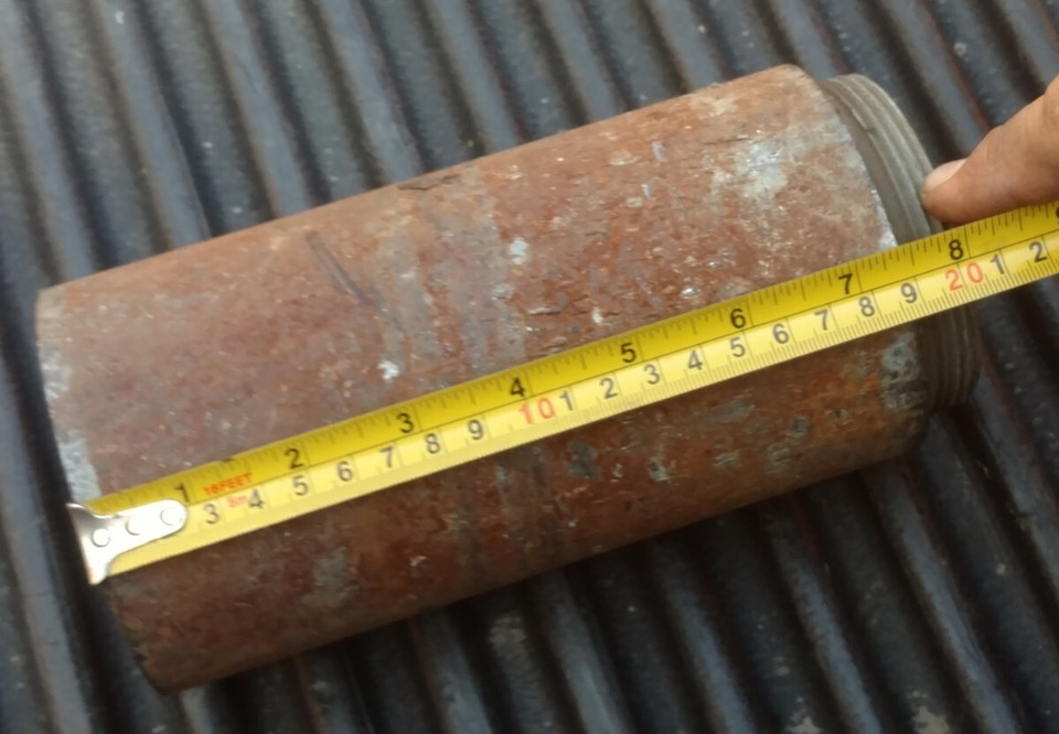 One Round Steel thick wall Tube Pipe 7 3/8" Long 4" OD 7/16" Wall 3 1/8 ...