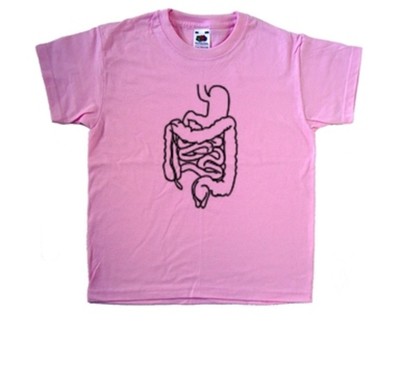 Digestive System Pink Kids T-Shirt | eBay UK