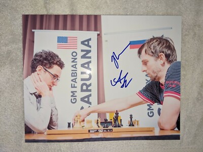 Fabiano Caruana CHESS GRANDMASTER SIGNED AUTOGRAPH 8x10 PHOTO MAGNUS ...