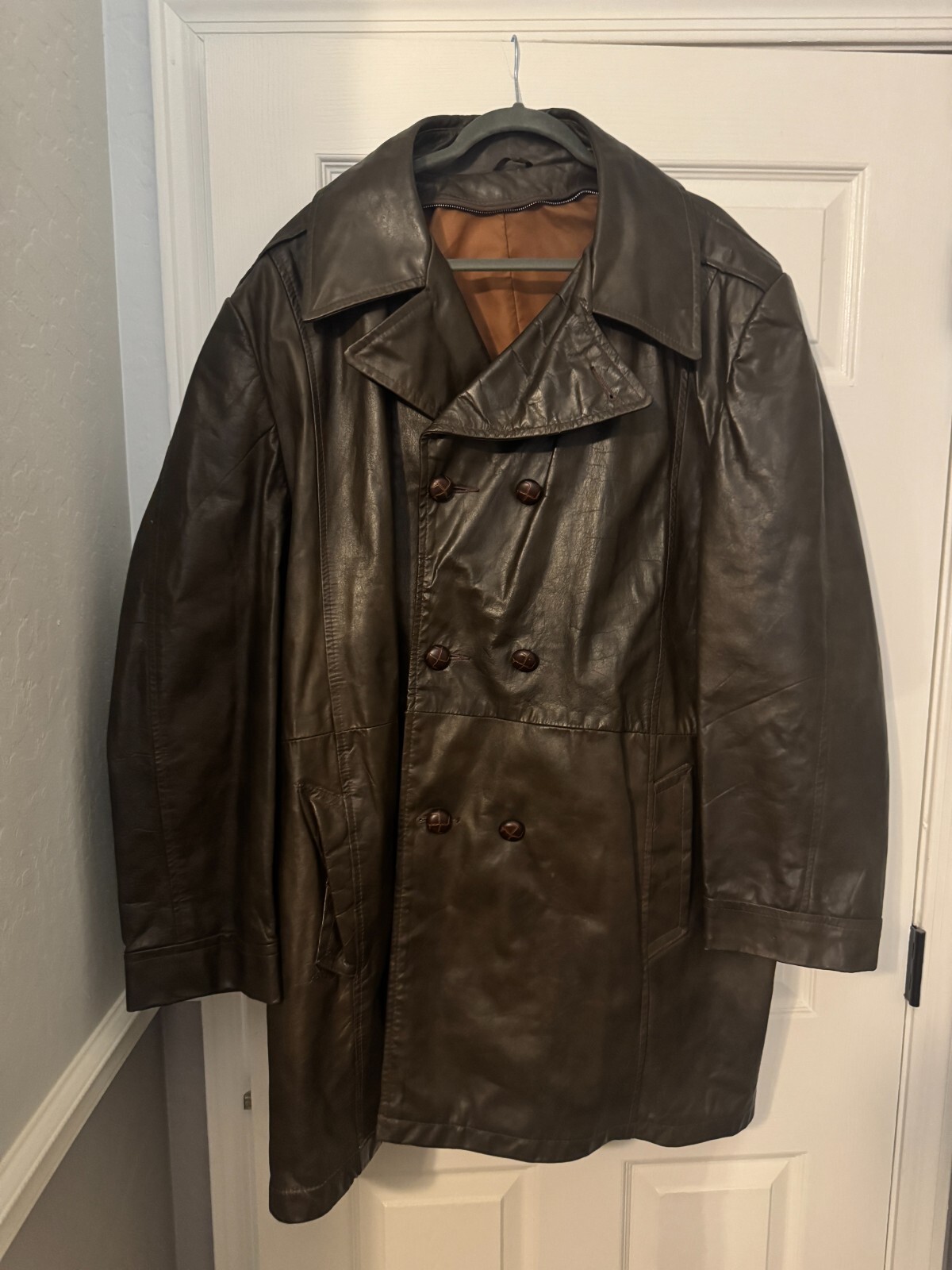 Mod Fight Club Genuine Leather Jacket Mens XXL Vintag… - Gem