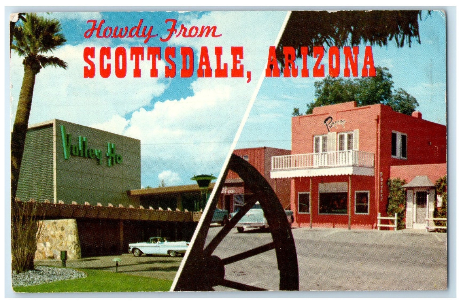 1967 Howdy From Scottsdale Arizona AZ The West's Most Western Town ...