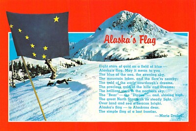 ALASKA'S FLAG The 49th State 4x6 Postcard 6722c | eBay