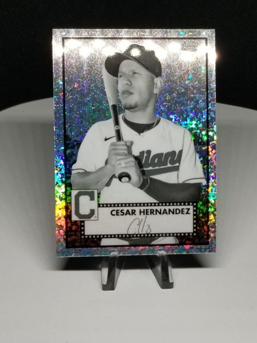 2021 Topps Chrome Platinum Anniversary CESAR HERNANDEZ Mini Diamonds ...