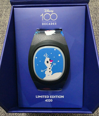 Walt Disney Parks Disney 100 Limited FROZEN Olaf Elsa Anna Magic Band+ ...