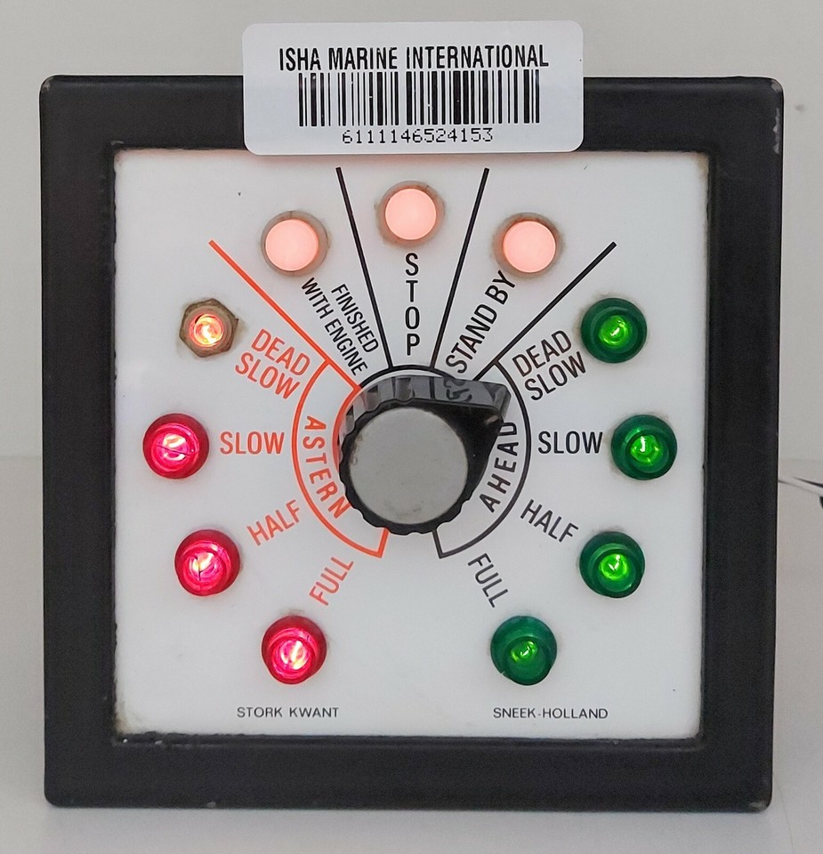 Stork Kwant Engine Telegraph System Marine Ship Bridge to Engine Room ...