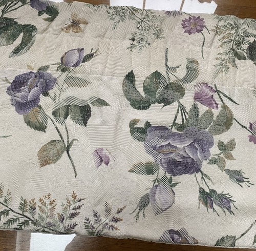 Lavender Rose Floral Lined Damask Valance 51” X 15” 3 Available | eBay
