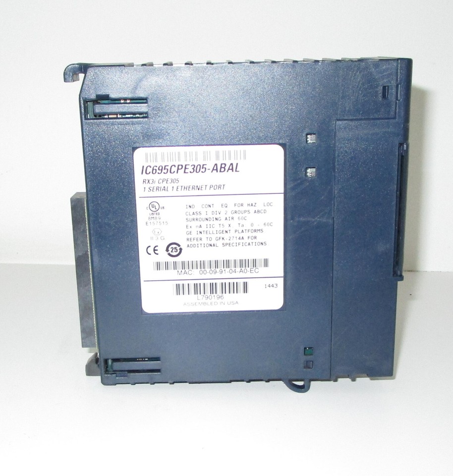 GE Intelligent IC695CPE305-ABAL RX3i CPE305 1 SERIAL 1 ETHERNET PORT | eBay