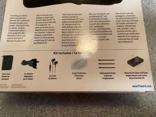 Nintendo DS Folio Kit Blue w/Game Cases/Stylus x3/Screen Protectors ...