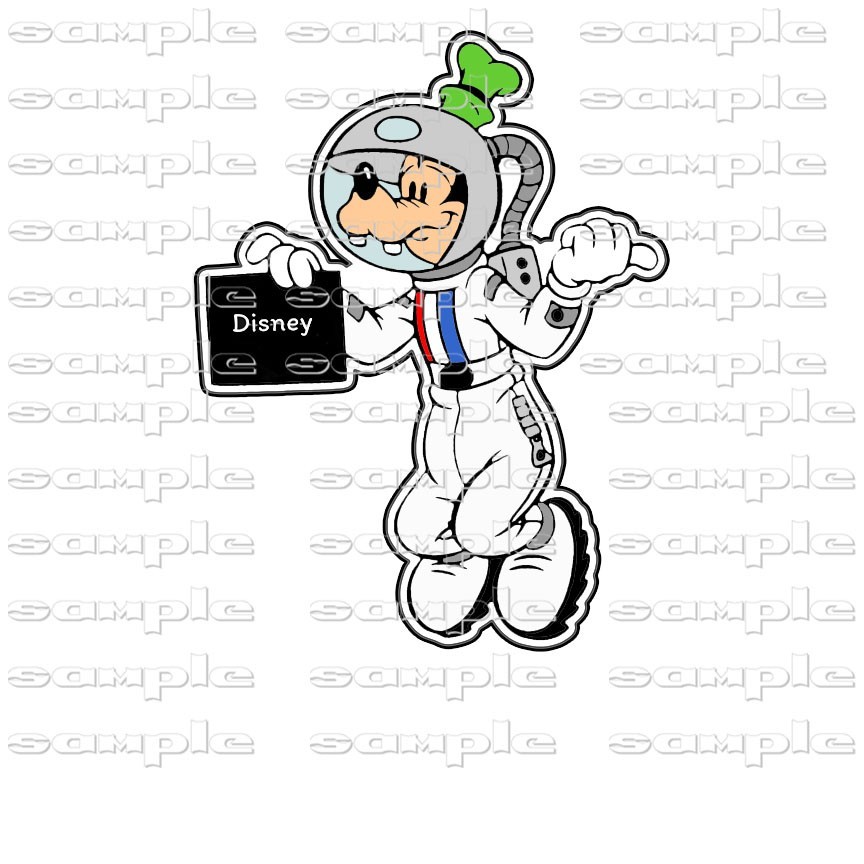 Disney Space Mountain Goofy vldj Scrapbook Title Handmade Paper Piece ...