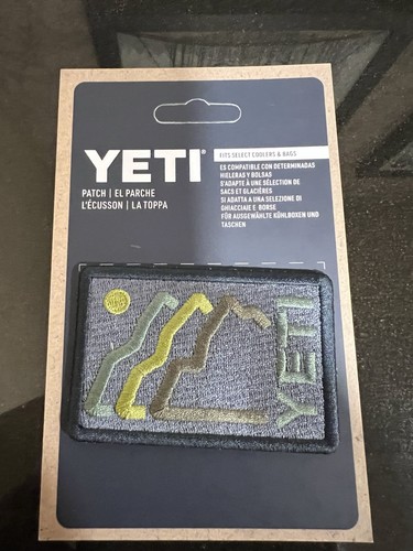 Yeti Mountain Patch Gray | eBay