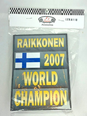 Kimi Raikkonen Fossa Tavola 2007 Champion Ferrari F2007 1/18 Pressofuso ...