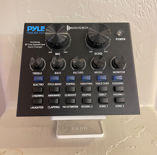 Pyle PKSCRD208 Bluetooth Mini Audio Interface Podcast Mixer Sound Card ...