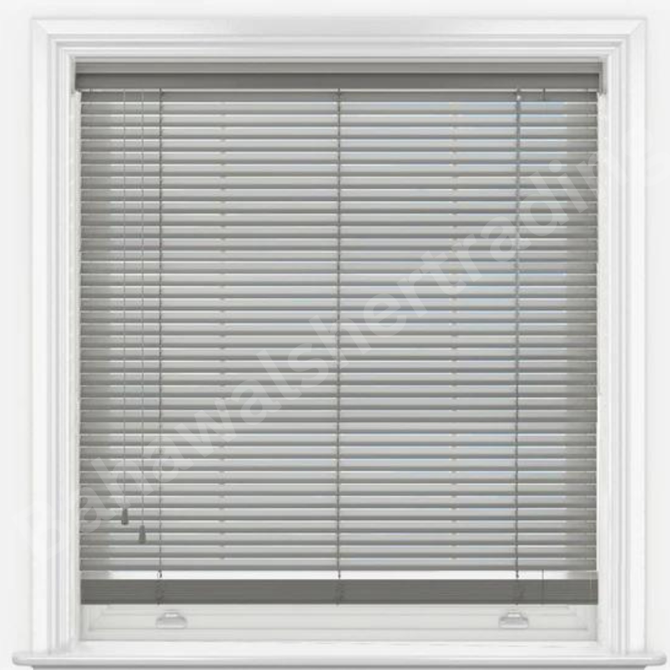 White PVC Blinds Wood Effect Window Venetian Blind Trimable Easy Fit ...