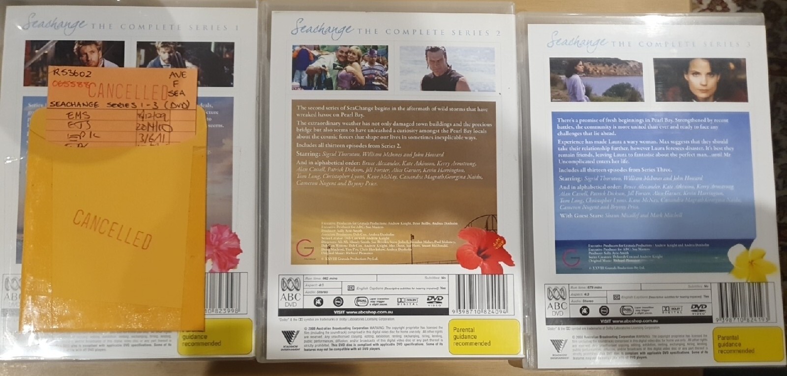 SEACHANGE DVD COMPLETE SERIES AUSTRALIAN TV 1 - 3 SIGRID THORNTON ...