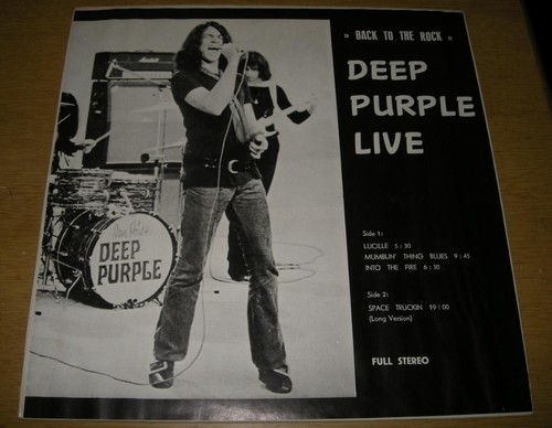 Deep Purple / Back To The Rock Og | eBay