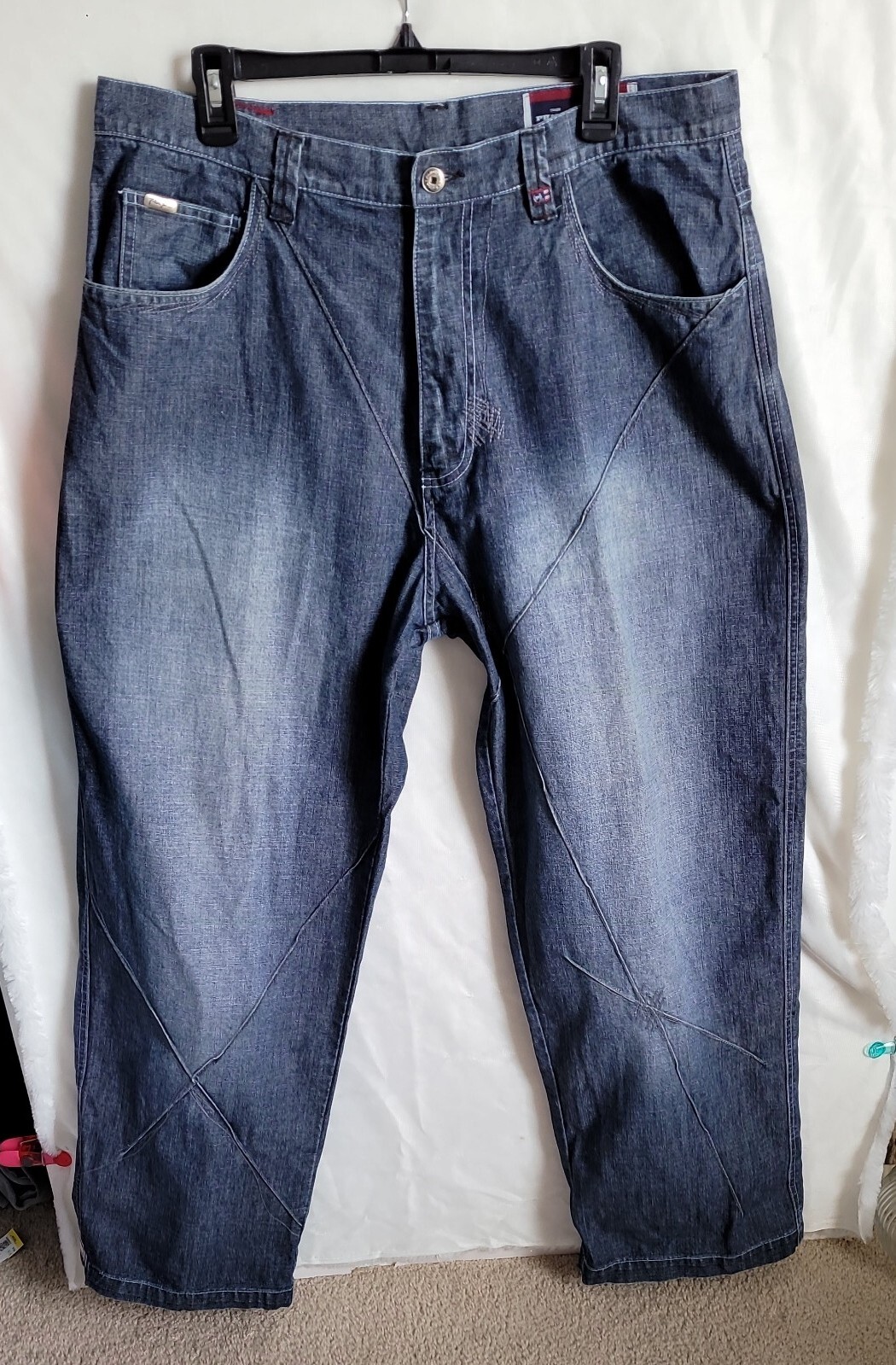 Phat Farm Jeans Adult Y2K Baggy Wide Pipe Leg Skater … - Gem
