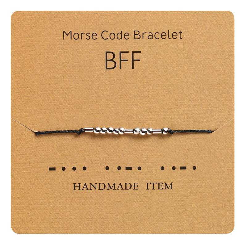 Morse Code Bracelet Secret Hidden Message Friendship Couple Bracelet ...