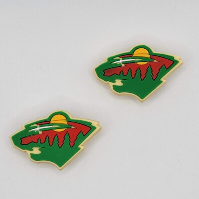 NHL Minnesota Wild Hockey Team For Crocs Shoe Charms Jibbitz - 2 Pieces ...