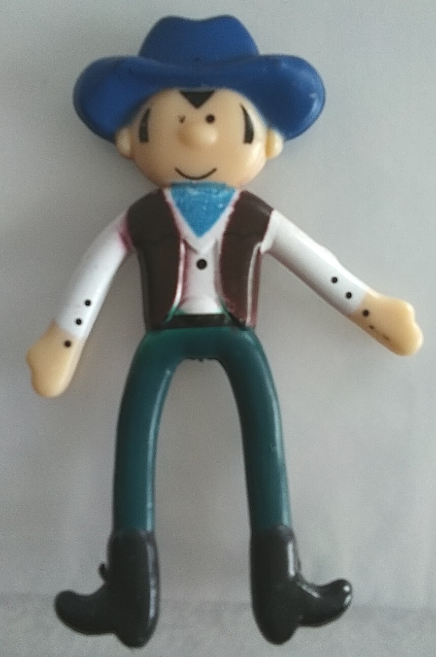 Bendy Cowboy Vintage Figure 3.75" Flatsy Bendable Figure Cowboy Toys ...