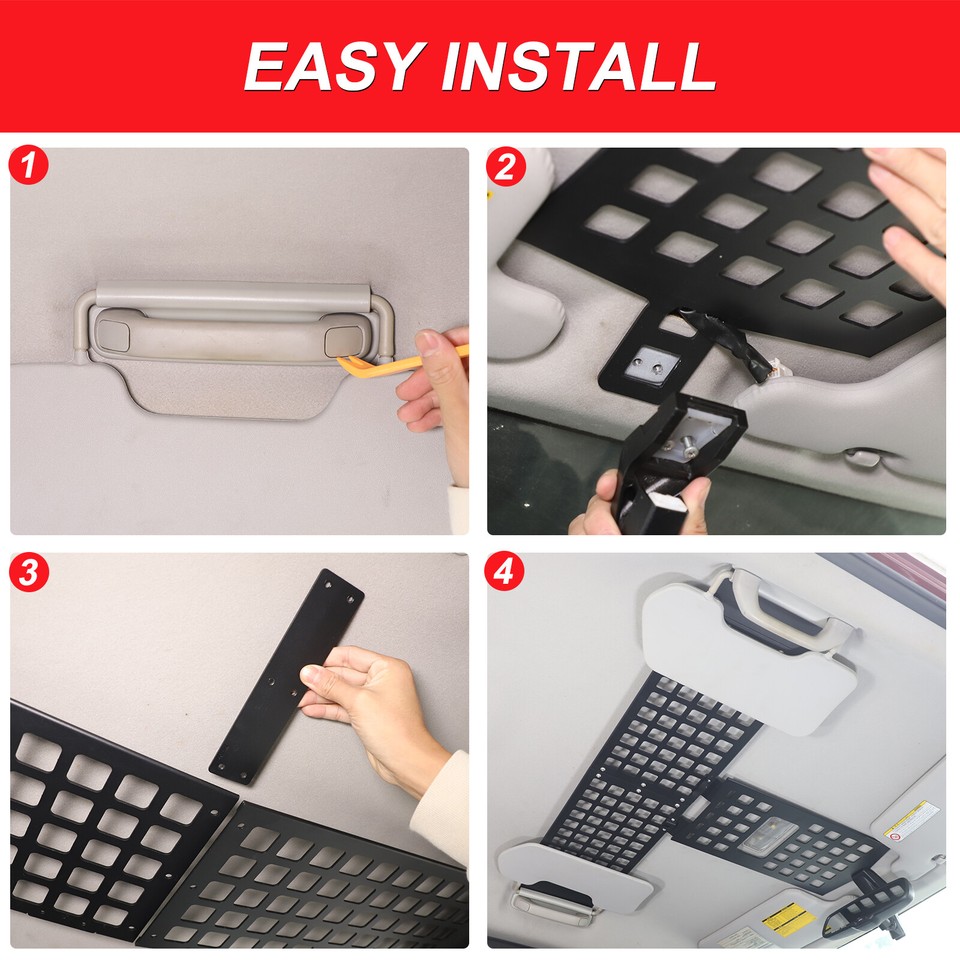 Alloy Overhead Storage Bracket Roof Molle Panel For Toyota FJ Cruiser ...