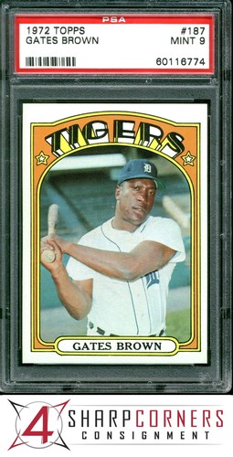 1972 TOPPS #187 GATES BROWN TIGERS PSA 9 SET BREAK | eBay
