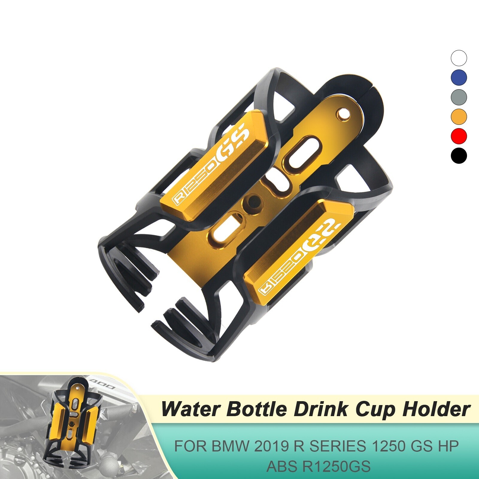 Motorcycle Beverage Water Bottle Drink Cup Holder Bracket Mount For BMW ...