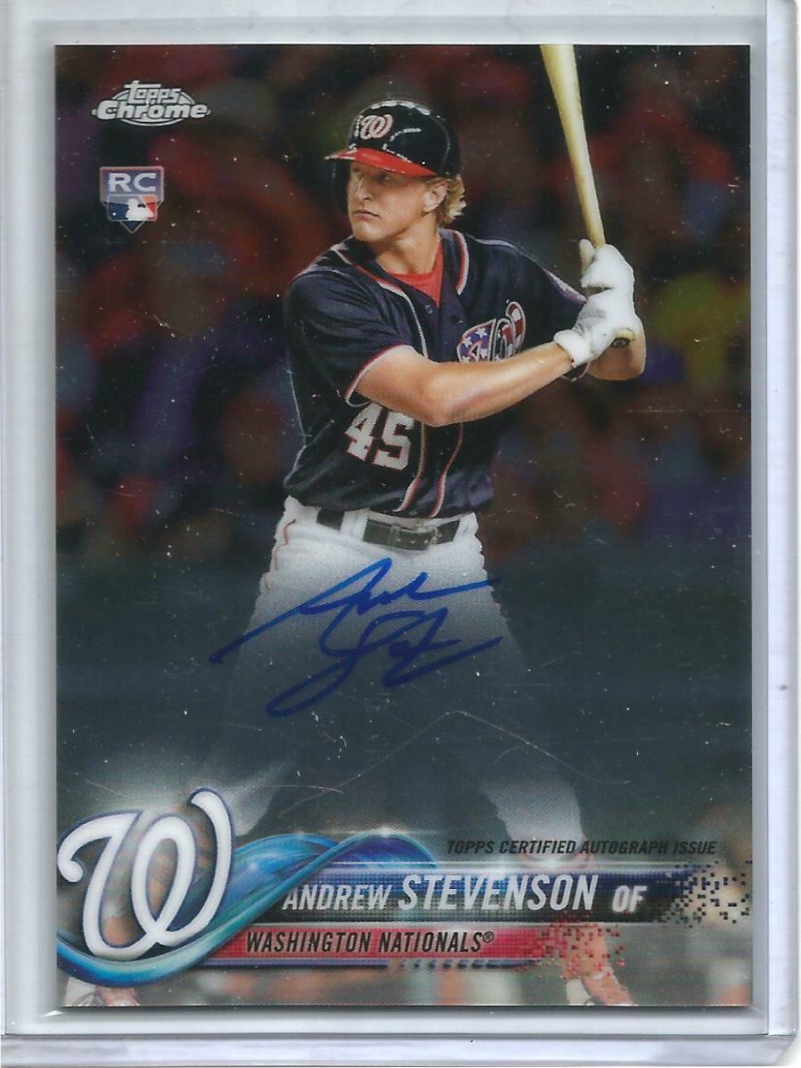 Andrew Stevenson 2018 Topps Chrome Autograph Rookie | eBay