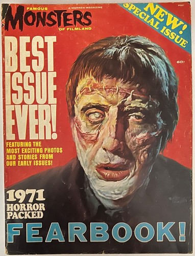 FAMOUS MONSTERS OF FILMLAND 1971 FEARBOOK! WARREN MAGAZINE | eBay