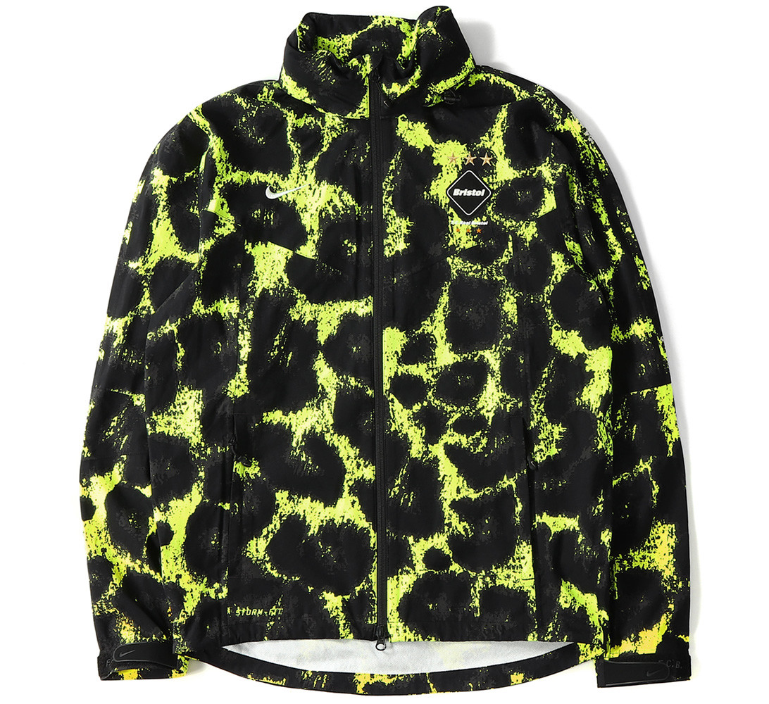 NIKE FC REAL BRISTOL FCRB STORM-FIT RAIN JACKET CAMO G.M NIKE FC REAL BRISTOL FCRB STORM-FIT RAIN JACKET CAMO G.M