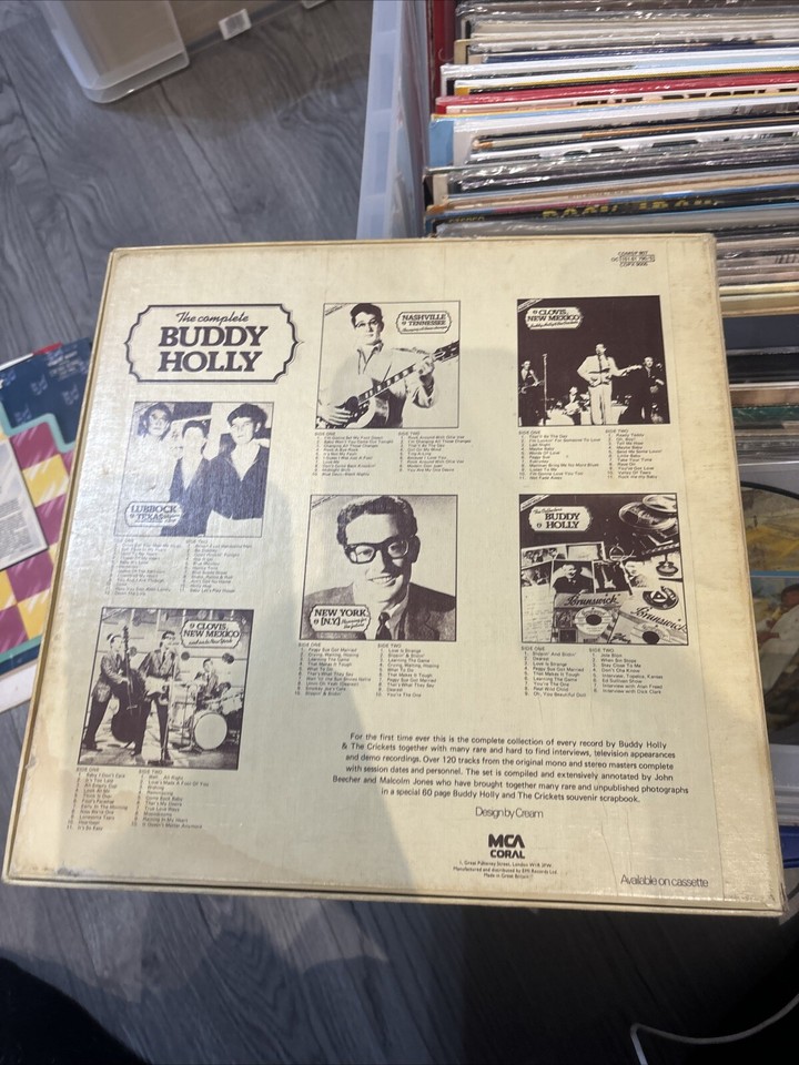 BUDDY HOLLY Box Set The Complete Buddy Holly 6 LP Vinyl | eBay UK