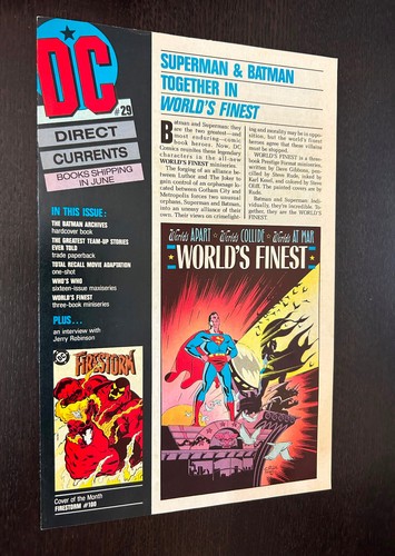 DC COMICS DIRECT CURRENTS #29 (DC Comics 1990) -- VF/NM 71486028581| eBay
