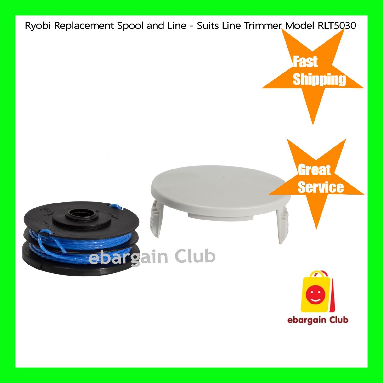Ryobi Replacement Spool and Line To Suit Line Trimmer Model RLT5030 eBC ...