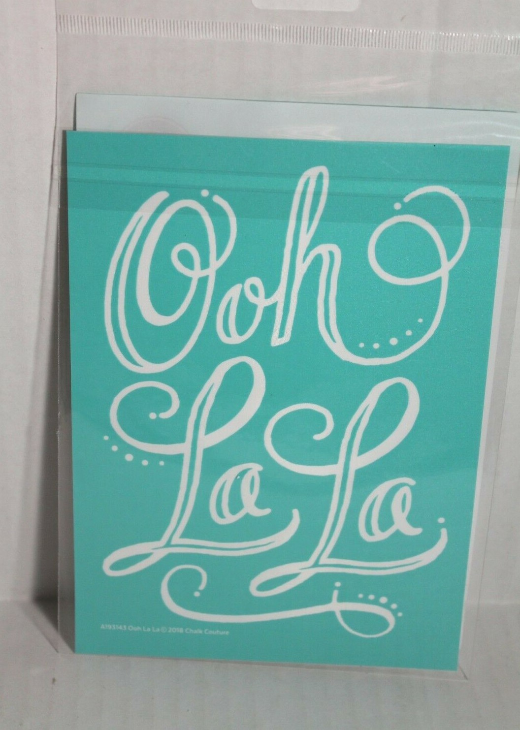 Chalk Couture Transfer "Ooh La La" Girly Cursive Script | eBay