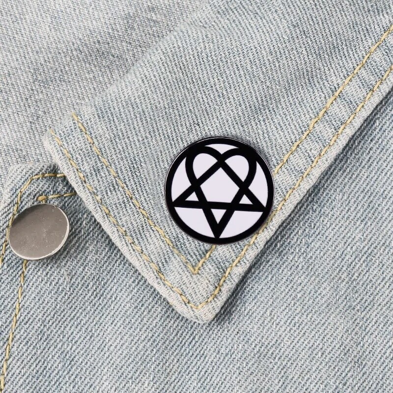 HIM Heartagram Logo Enamel Pin | eBay