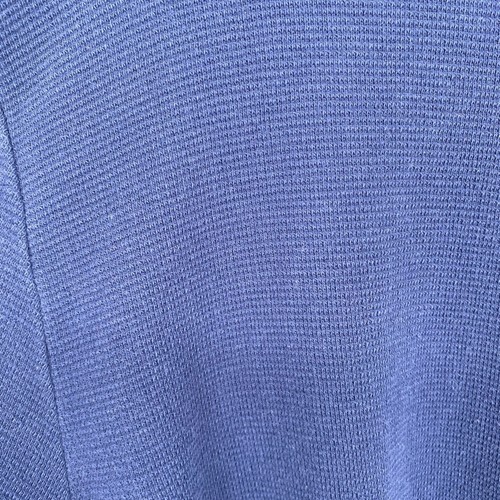 Frette Unisex Navy Blue Textured Cotton Bathrobe Quiet Luxury Lounge XL ...