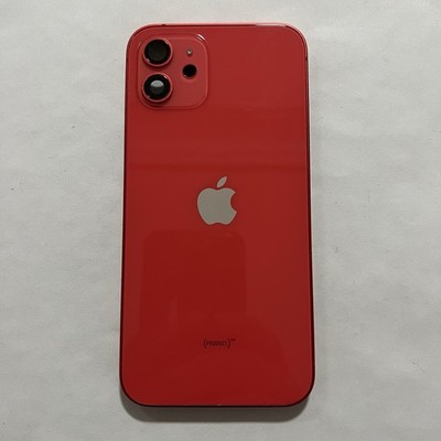 Original Back Glass Housing Cover Frame Replacement For iPhone 12 Red ...