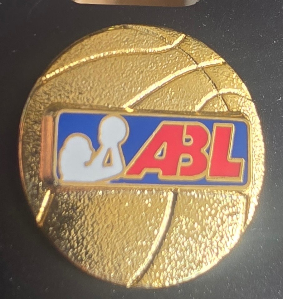 ABL ROUND 3-D EXECUTIVE LOGO ABL American Basketball League Lapel Pin ...