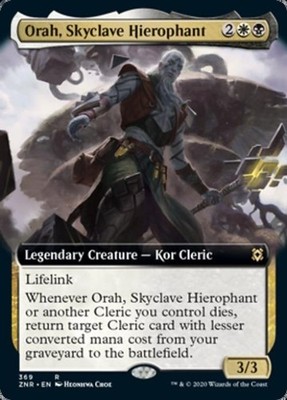 Orah, Skyclave Hierophant (Extended Art) -Foil Light Play MTG Zendikar ...