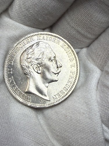1908 A German States Prussia 3 Mark Silver Coin High Grade K21 | eBay