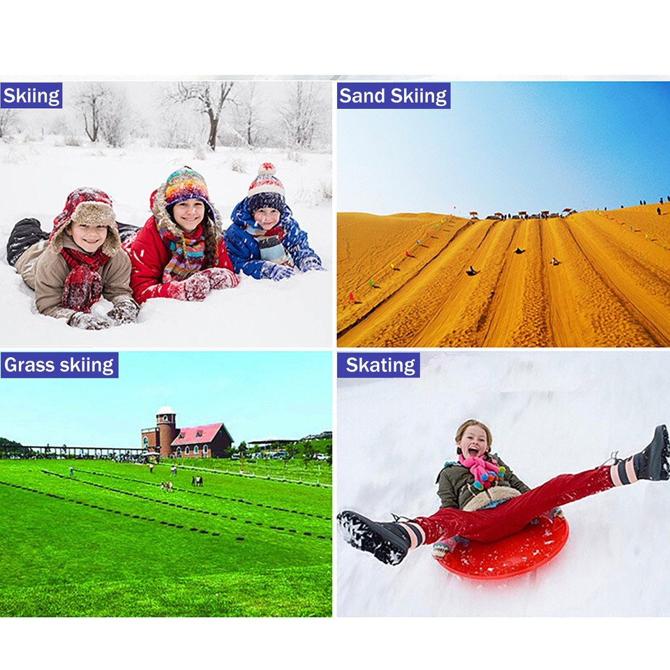 Outdoor Winter Plastic Skiing Boards Snow Grass Sand Board Ski Pad ...